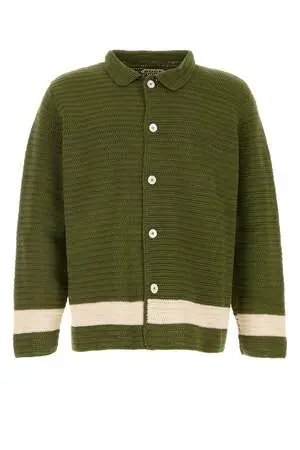 BODE Crochet Marsh Shirt - Green