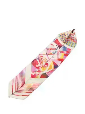 Hermès 20s Printed Silk Scarf