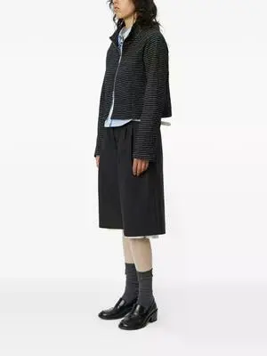 MFPEN Check Pattern Cropped Jacket