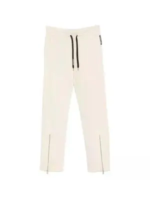 Just Cavalli Beige Track Pants With Drawstring And Zip Details - Neutrals
