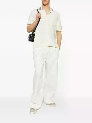 SAMSOE SAMSOE Sapedro Striped-trim Bouclé Shirt