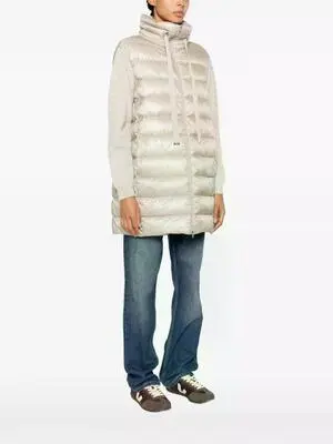 Herno Quilted Panelled Zip-up Coat