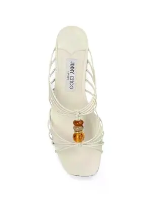 JIMMY CHOO Lova Bead-embellished Sandals
