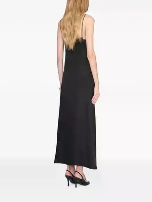 ANINE BING Lace-trim V-neck Maxi Dress