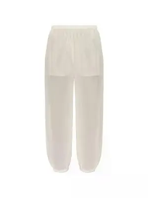 BY MALENE BIRGER Cream White Elasticated Cuff Trousers