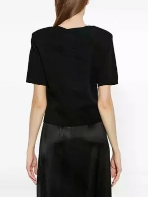BY MALENE BIRGER Padded Shoulder Knit Top