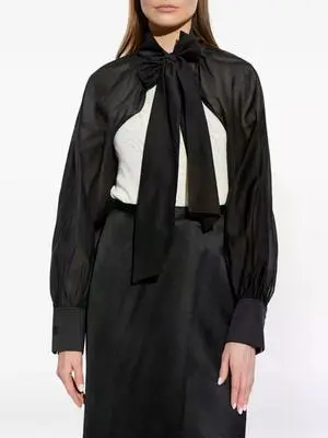 BY MALENE BIRGER Sheer Bow Blouse