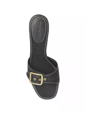 COACH Margot Buckle Monogram Sandals