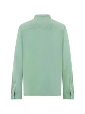 Fedeli Cotton Long-sleeve Shirt - Green