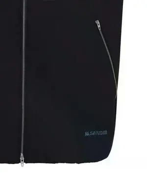 JIL SANDER Logo-print Funnel Neck Gilet