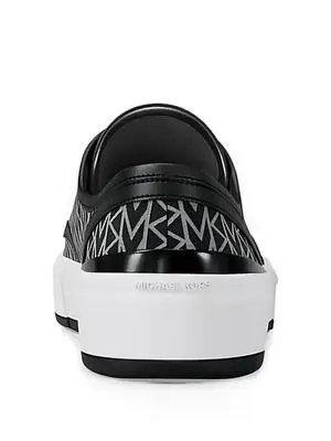 Michael Kors Jude Monogram-print Sneakers - Black