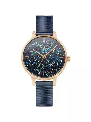OBAKU Orion Crystal-embellished Watch - Blue