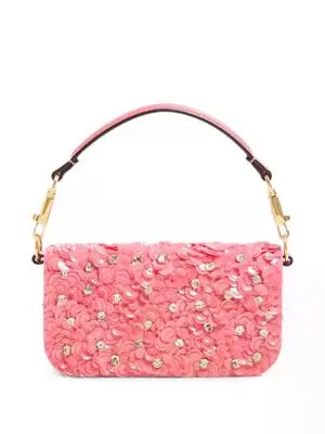 Valentino Garavani Locò Small Embroidered Shoulder Bag