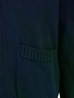 Alpha Studio Ribbed-trim Button-up Cardigan
