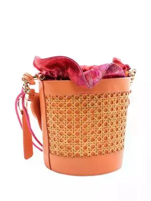 BVLGARI Raffia Serpenti Forever Bucket Bag