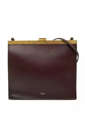 Celine Mini Smooth Calfskin Clasp Bag - Red