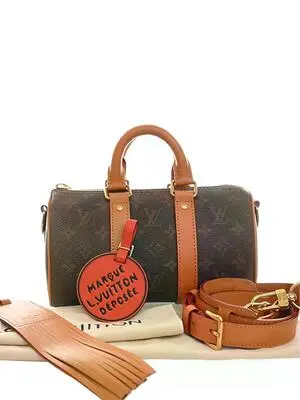 LOUIS VUITTON Keepall Bandoulière 25 Satchel - Brown
