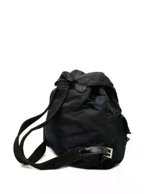 Prada Tessuto Drawstring Backpack - Blue