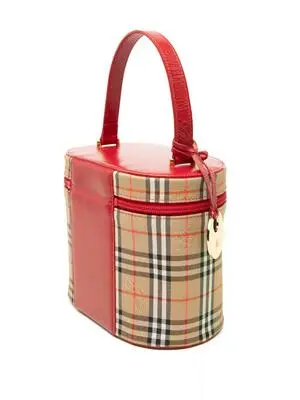 Burberry Haymarket Check Canvas Vanity Bag