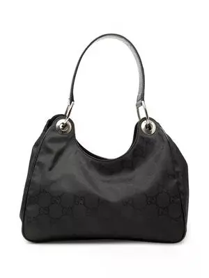 Gucci Gg Nylon Shoulder Bag - Black