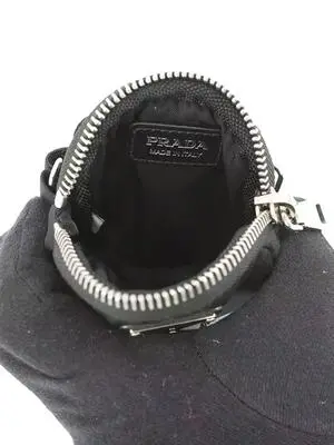 Prada Mini Tessuto Round Pouch Crossbody Bag