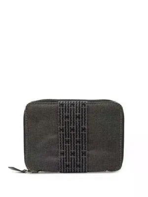 Hermès 20th Century Toile Herline Zip Wallet Small Wallets - Grey