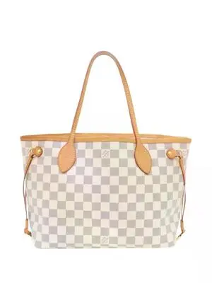 LOUIS VUITTON Damier Azur Neverfull Pm Tote Bag