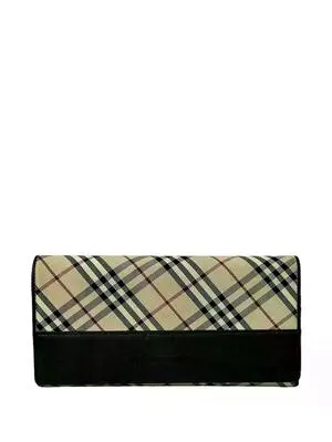 Burberry 2000-2017 Nova Check Canvas Wallet Long Wallets - Neutrals