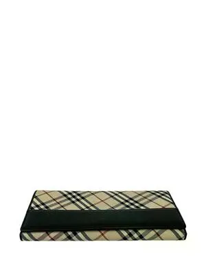 Burberry 2000-2017 Nova Check Canvas Wallet Long Wallets