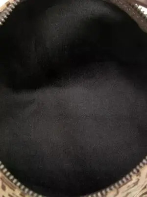 Fendi Zucchino Canvas Barrel Pochette Handbag