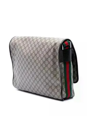 Gucci Gg Supreme Web Crossbody Bag