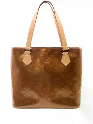 LOUIS VUITTON Monogram Vernis Houston Tote Bag - Brown