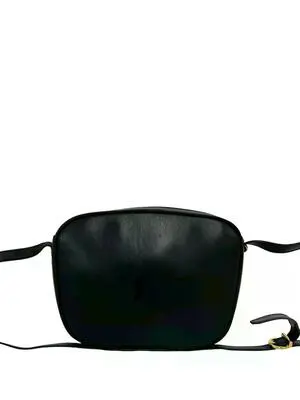 FERRAGAMO Vara Calfskin Crossbody Bag - Black