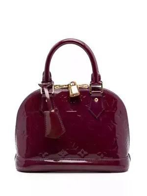 LOUIS VUITTON Monogram Vernis Alma Bb Satchel - Purple