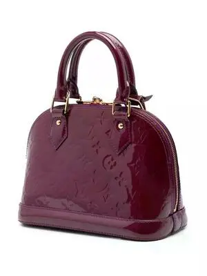 LOUIS VUITTON Monogram Vernis Alma Bb Satchel