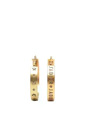Dior J'adior Star Hoop Earrings - Gold