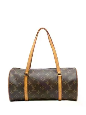 LOUIS VUITTON Monogram Papillon 30 Handbag - Brown