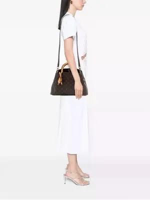 LOUIS VUITTON Monogram Montaigne Mm Satchel - Brown