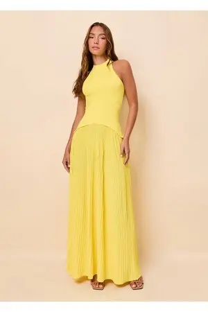 Solid & Striped Isola Dress Ribbed Citrina