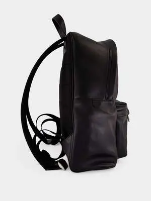 Gucci Leather Web Trademark Large Backpack
