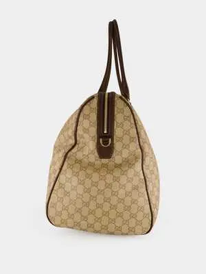 Gucci Medium Gg Duffle Bag With Web