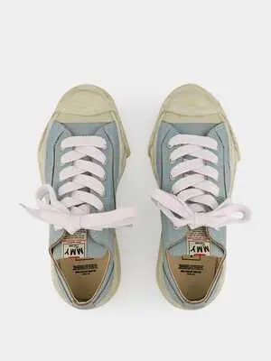 Mihara Yasuhiro Light Hank Og Sole Leather Sneakers - Blue