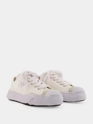 Mihara Yasuhiro Hank Og Sole Canvas Sneakers - White