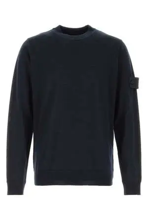 Stone Island Midnight Wool Turtleneck Sweater - Blue