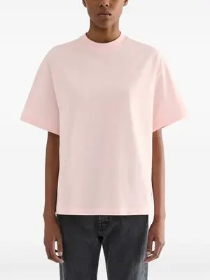 JIL SANDER Cotton T-shirt With Side Logo Print - Multicolor