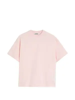JIL SANDER JIL SANDER Cotton T-Shirt With Side Logo Print Multicolor