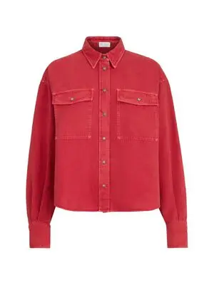 Brunello Cucinelli Cotton And Linen Blend Shirt - Multicolor
