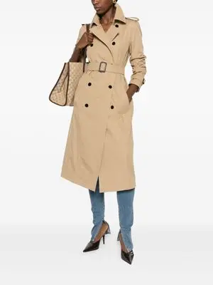 Gucci Cotton Long Trench Coat - Multicolor