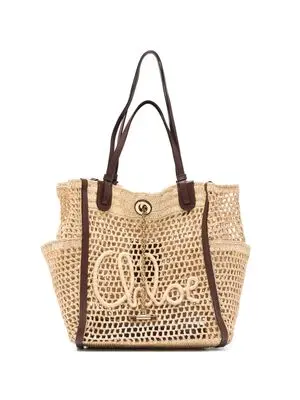 Chloé Iconic Raffia Tote Bag - Multicolor