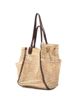Chloé Iconic Raffia Tote Bag - Multicolor